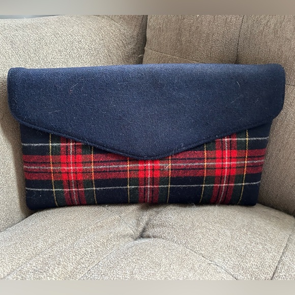 burlington | Bags | Vintage Burlington Plaid Clutch Purse | Poshmark